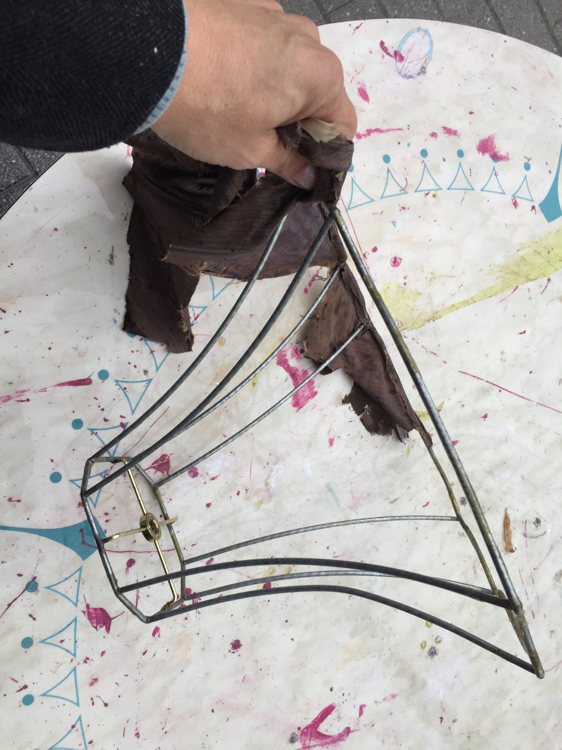 DIY Lamp Shade Frame Christmas Tree - Finding Your Good