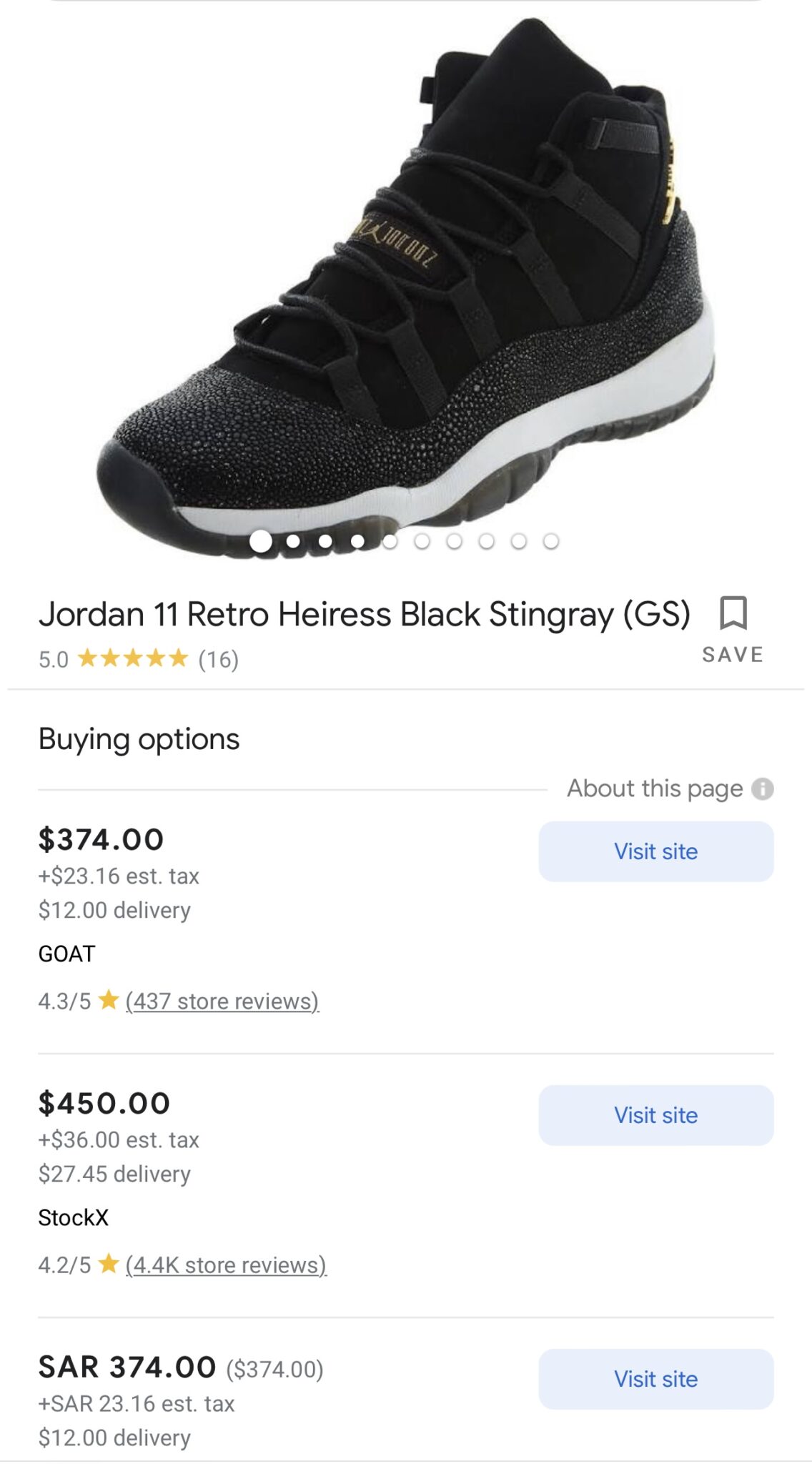 My Goodwill Find: Air Jordans 11 Premium Heiress Sneakers for 75% Off ...