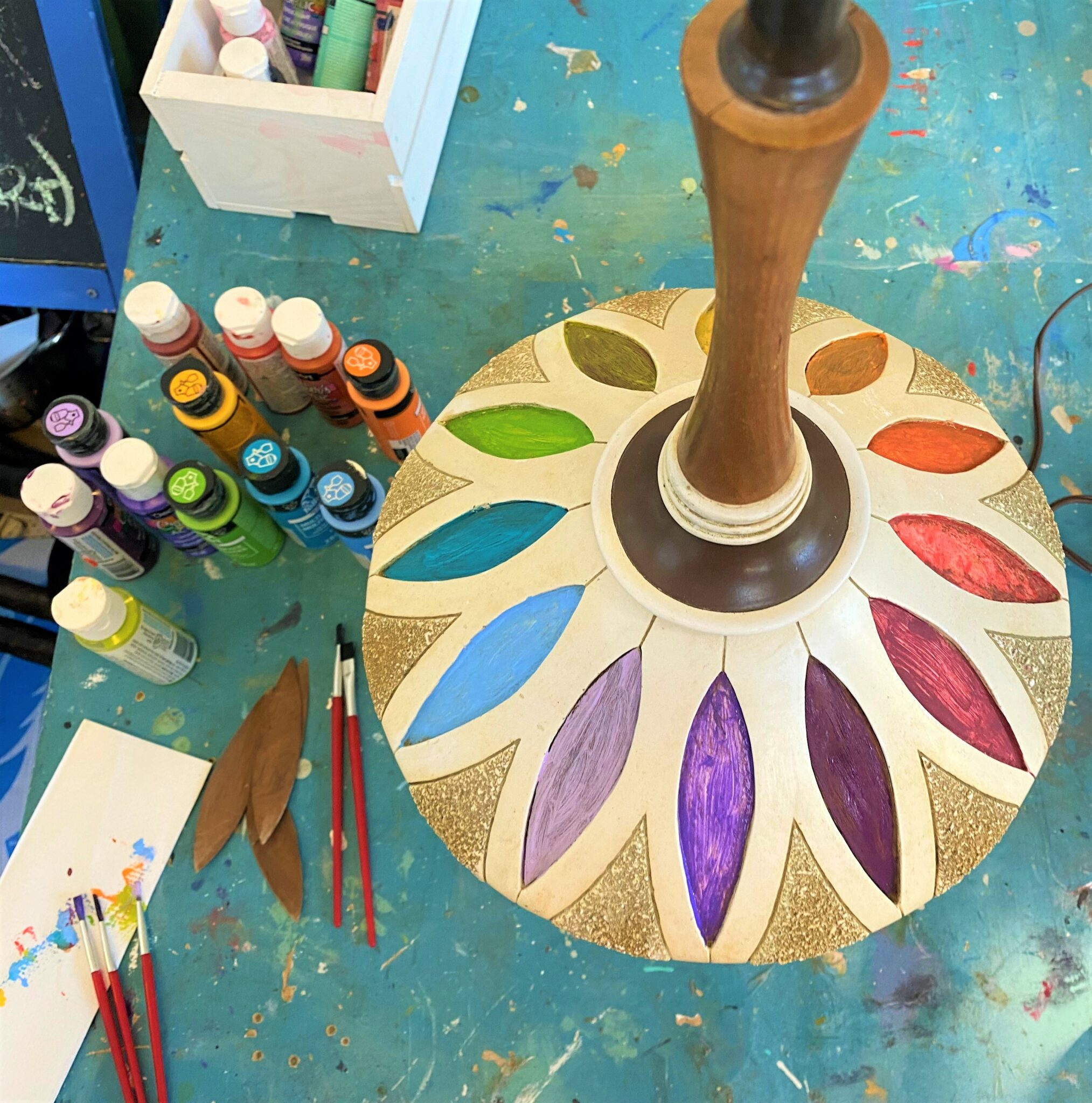 DIY: Let Your Light & Support Shine with Pride-Painted Lamps - Finding ...