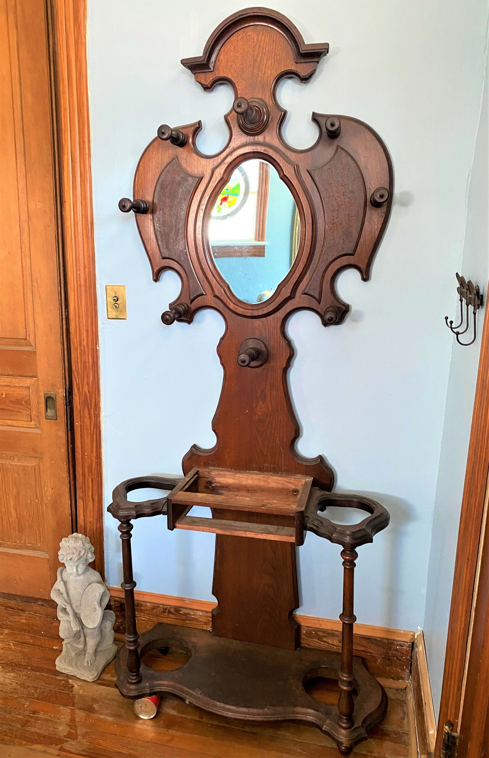 How to Upcycle a Thrifted Hall Tree - Finding Your Good