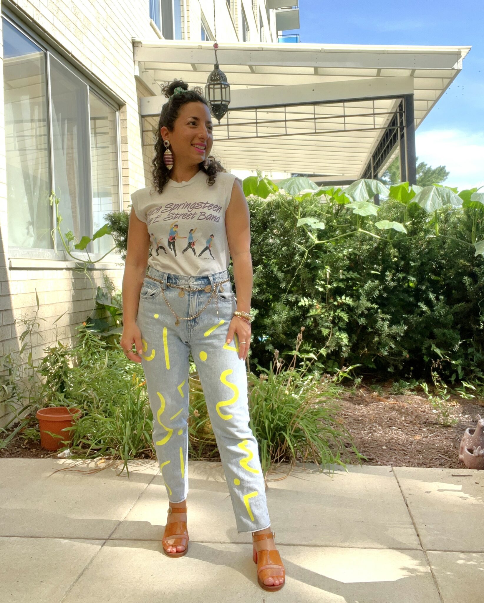 How to Transform $5 Denim Using Free Stencils - Finding Your Good