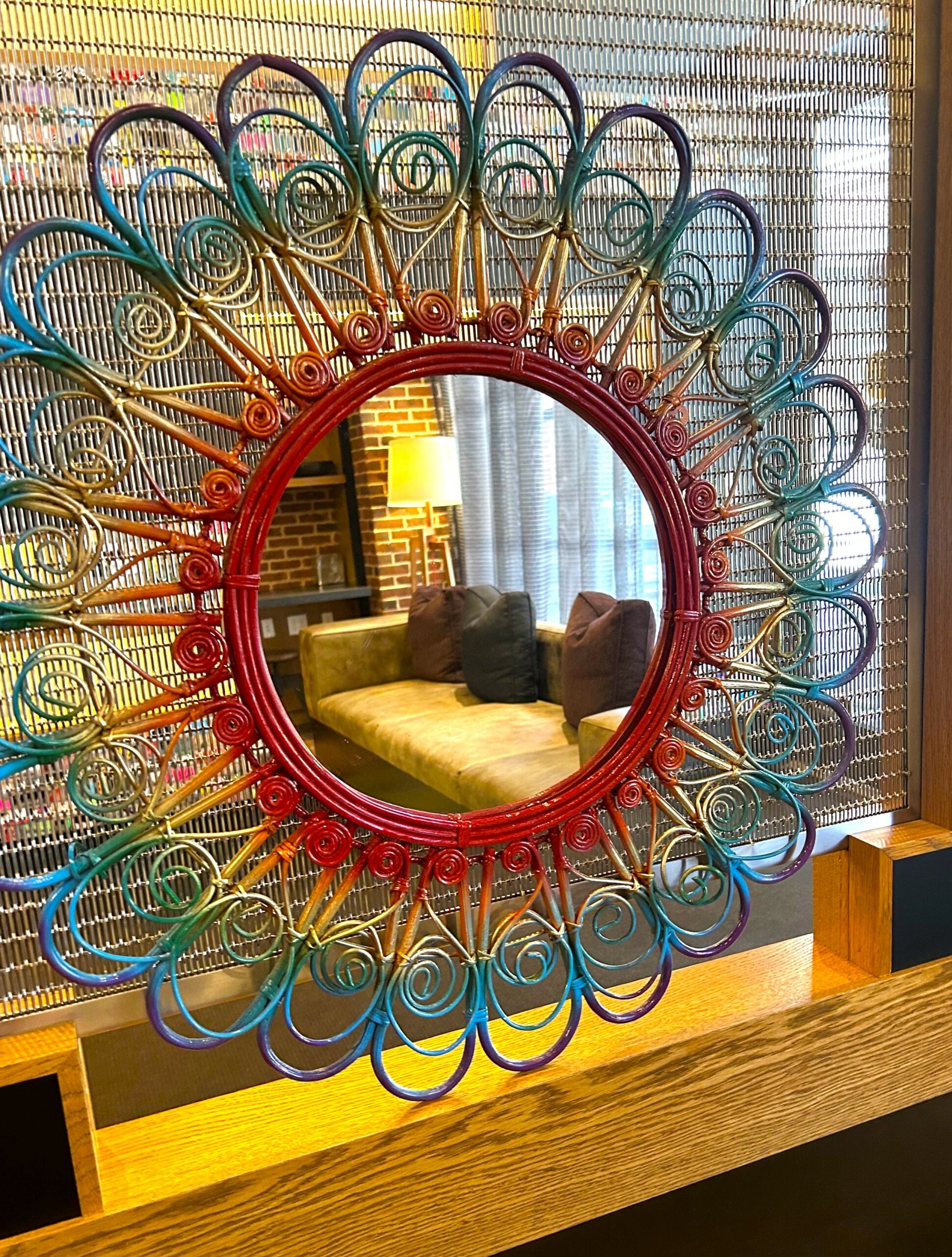 DIY: How to Easily Upcycle a Mirror with Rainbow Spray Paint - Finding ...