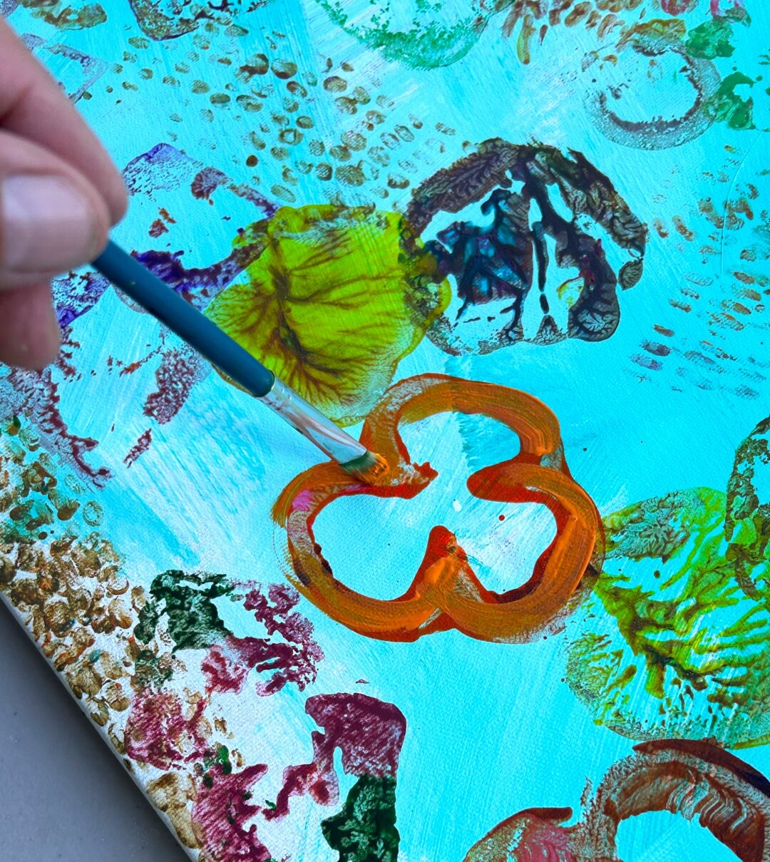 DIY: Create Group Art with Goodwill Canvases, Used Banners - Finding ...